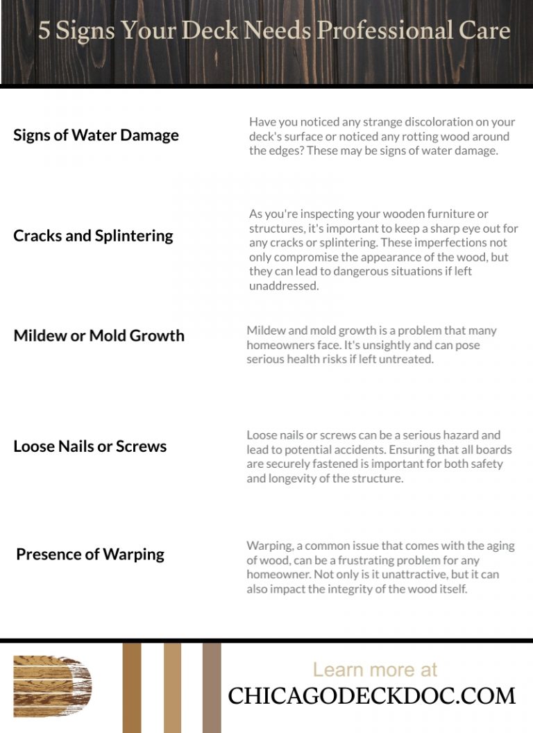 5 Signs Your Deck Needs Professional Care – Chicago Deck Doc BLOG